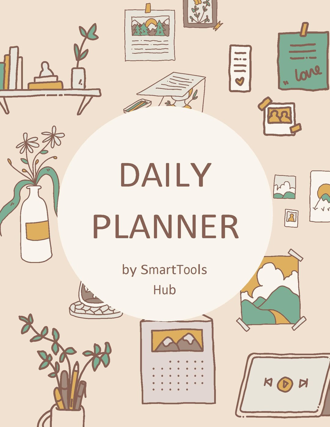 Modern Daily Planner | A4 Printable PDF | Canva Editable | Minimalist ...