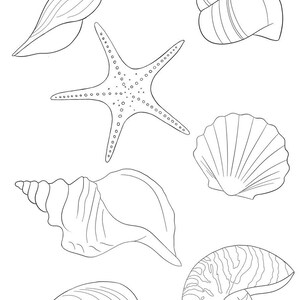 Coloring Pages With an Ocean Theme - Etsy