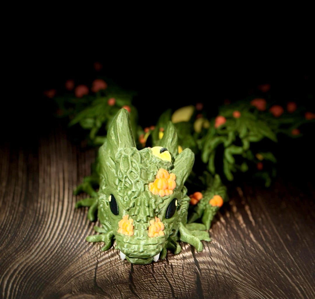 Baby Infected Dragon Articulated 3D Printed Fidget Toy - Etsy