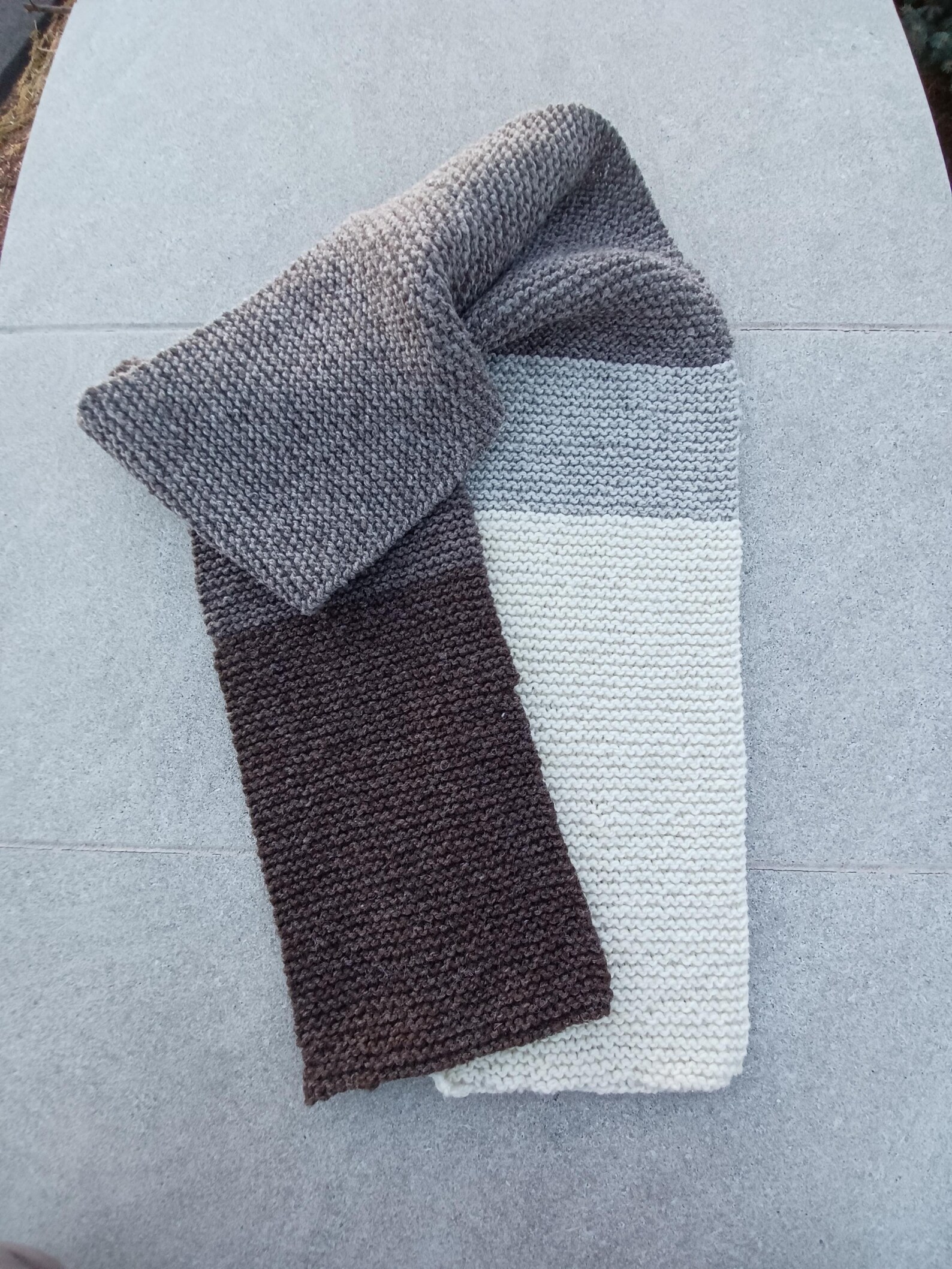 Scarf in a Rainbow of Natural, Undyed Sheep Colors - 100% Wool - Etsy