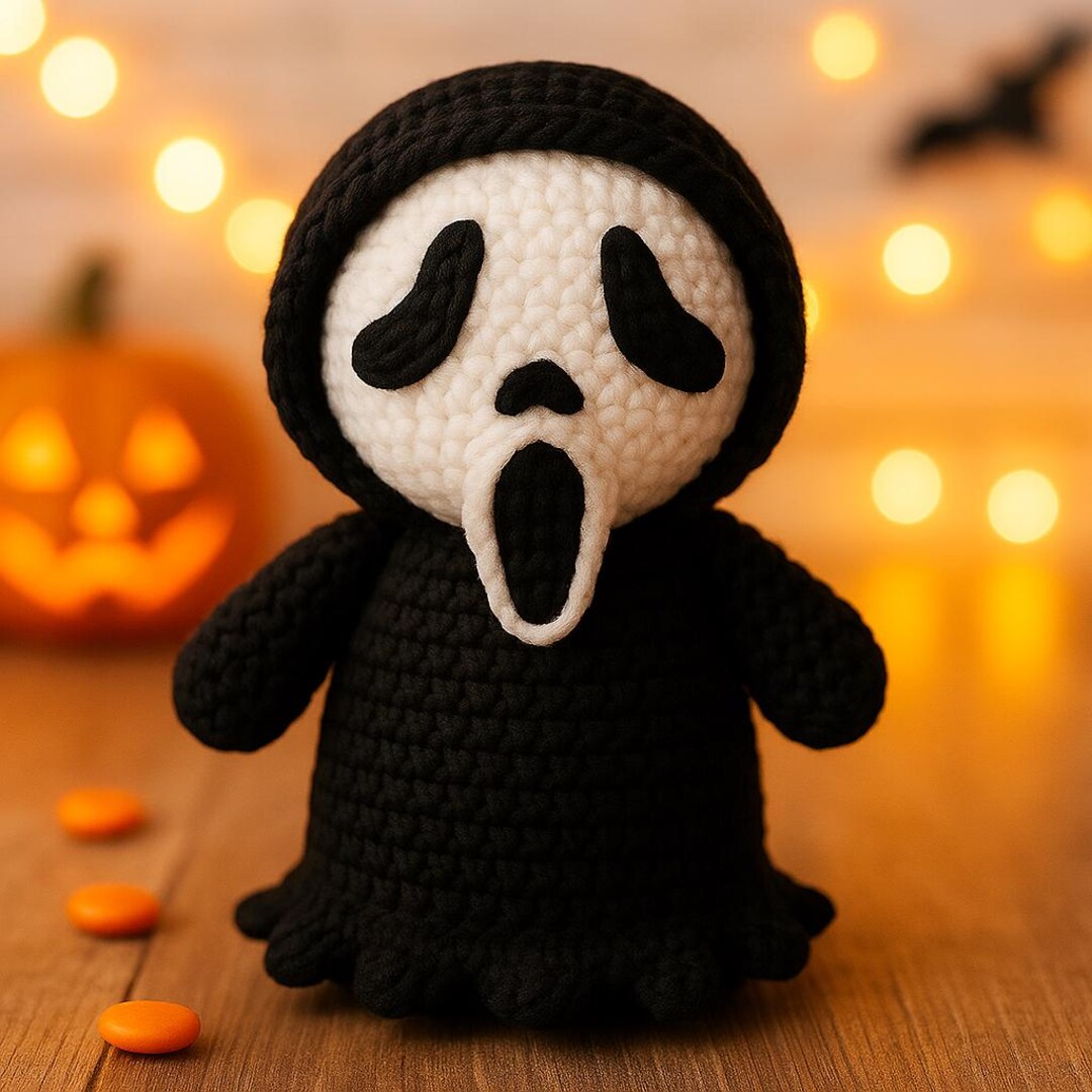 Ghostface Crochet Pattern, Scary Movie Amigurumi PDF, Halloween Horror ...