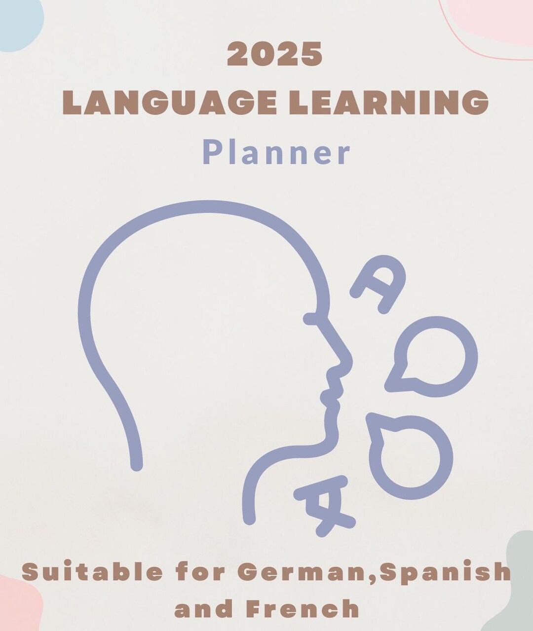 Language Learning Plan Template | Printable Study Planner PDF | Track ...