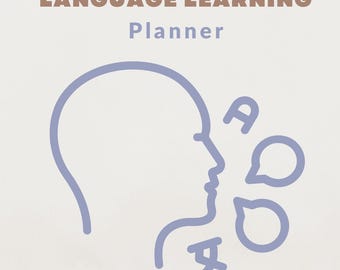 Language Learning Plan Template | Printable Study Planner PDF | Track ...
