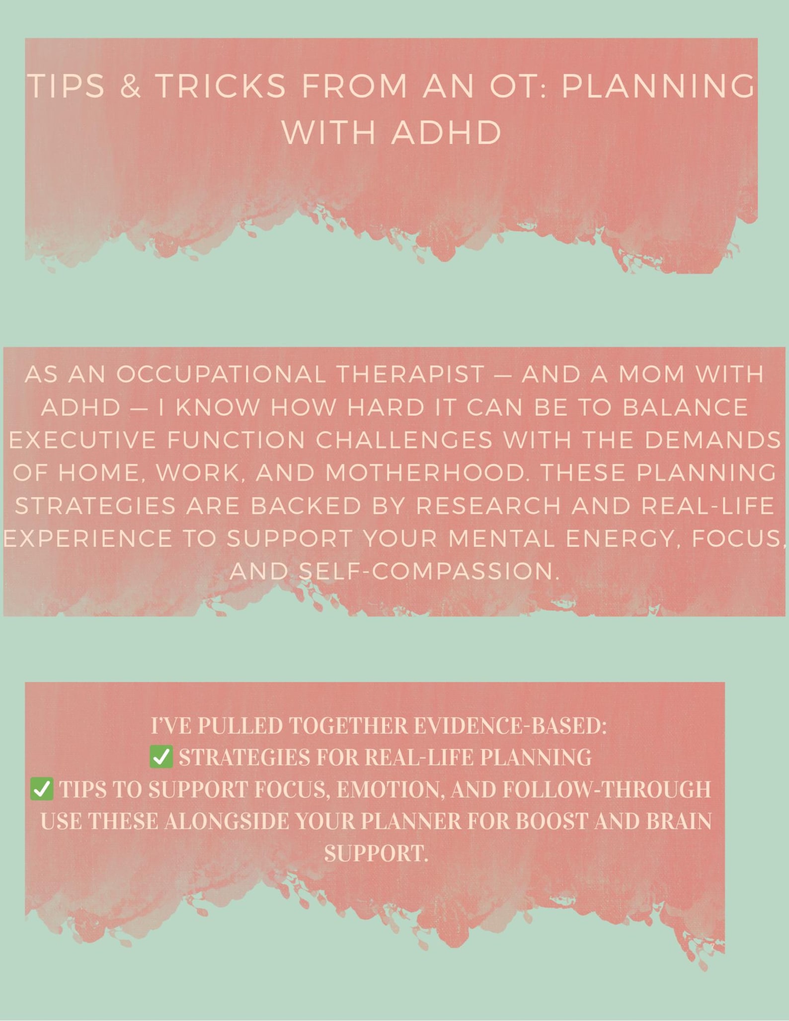 ADHD Working Mom Planner | Printable PDF | Daily & Weekly Layouts | Ot-designed - Etsy