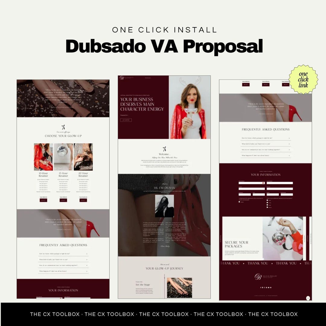 Virtual Assistant Dubsado Proposal Template | Dubsado Forms | Dubsado ...