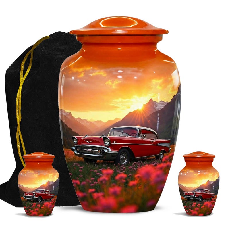 Classic Car Cremation Urn for Ashes – Personalised Memorial Urns ...