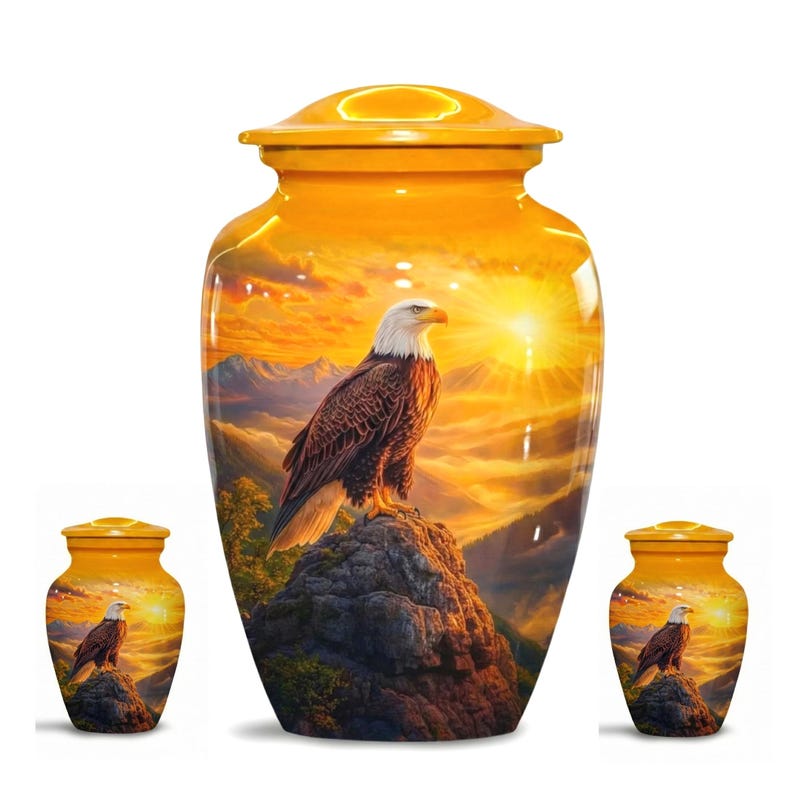 Bald Eagle Cremation Urn for Human Ashes , Memorial Urns, Adult ...