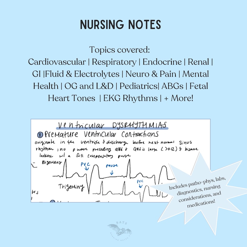 All-in-one Nursing Notes Mega Bundle | Handwritten Study Guides for ...