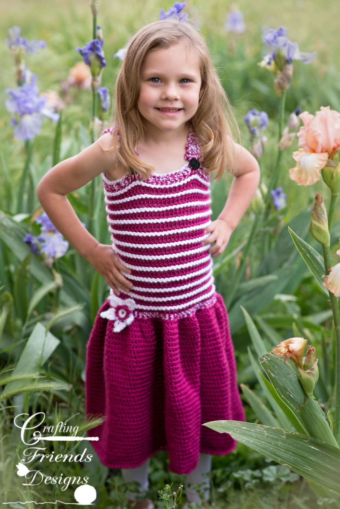 Crochet Sundress Pattern: Swirly Whirly Child Dress (PDF Pattern) - Etsy