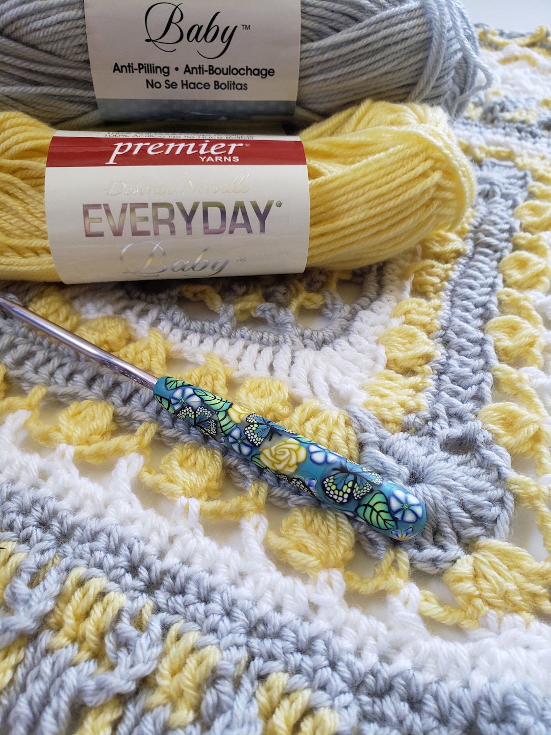 Crochet Pattern: Blanket - Sunny Day Blanket Square Crochet Pattern ...