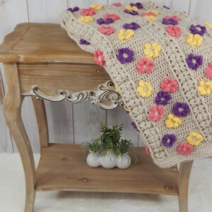 Wild Flower Crochet Blanket Pattern: DIY Home Decor (PDF Instant ...