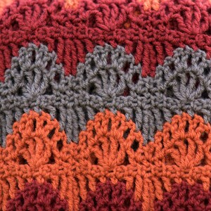 Crochet Pattern - Ripple Lace Afghan is Great for Fall, PDF Instant ...