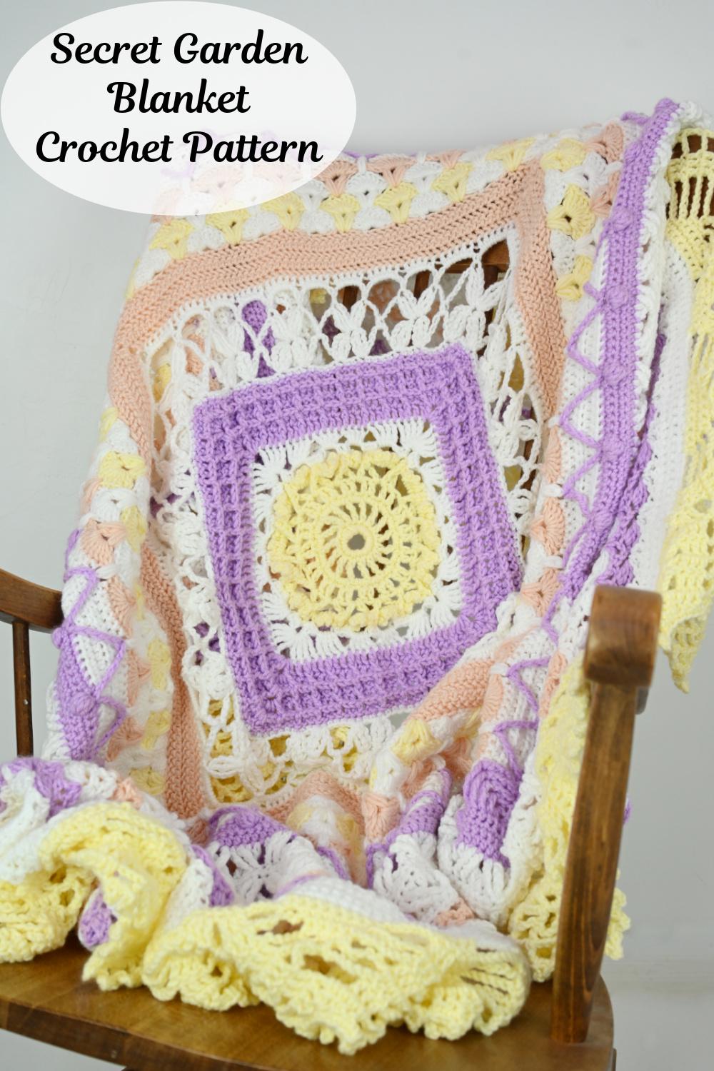 Crochet Pattern, Secret Garden Blanket - Etsy