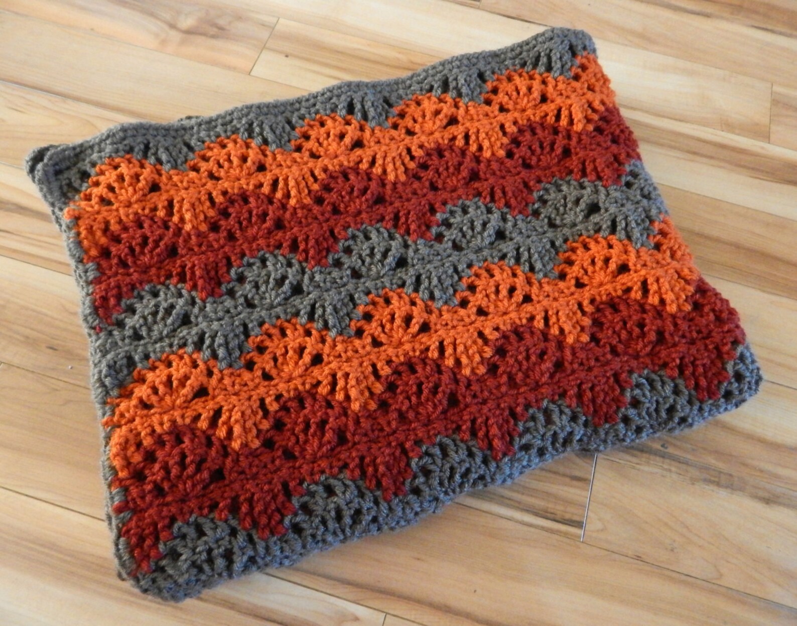 Crochet Pattern Ripple Lace Afghan is Great for Fall PDF | Etsy