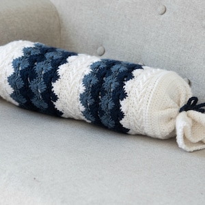 Bolster Pillow Crochet Pattern - Traveling Arrows Bolster Pillow Form ...