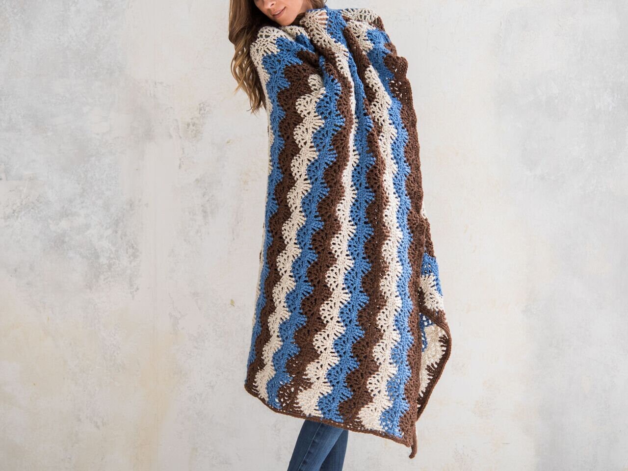 Crochet Pattern Ripple Lace Afghan is Great for Fall PDF | Etsy