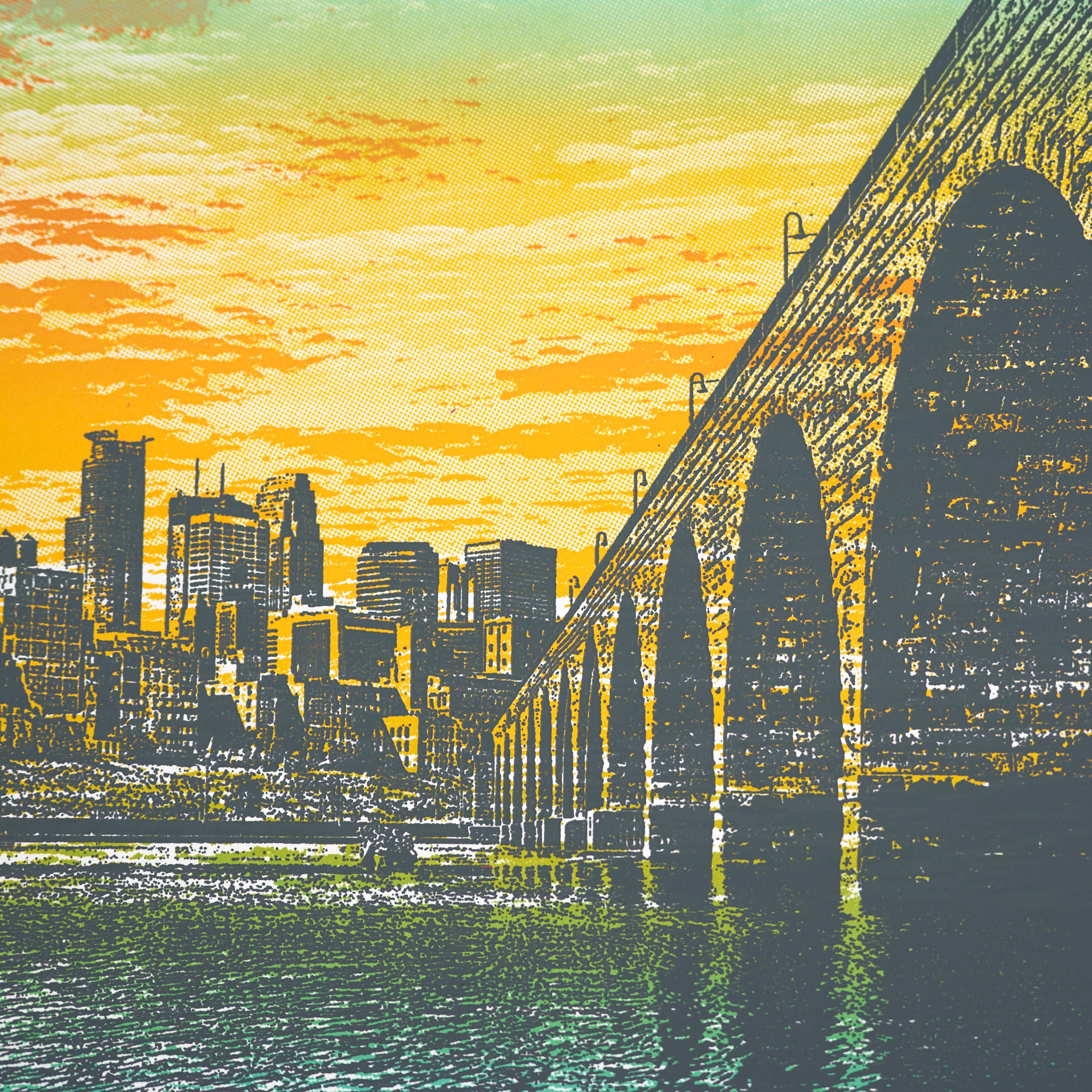 Stone Arch Bridge - Minneapolis Art - Etsy
