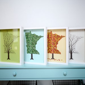 Minnesota Tree Art - Four Seasons Bundle - Etsy
