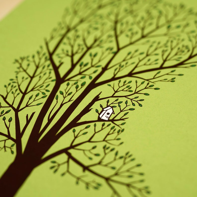 MN Grown - Spring | Minnesota Tree Screenprint Poster - Etsy