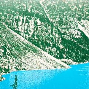 Moraine Lake Banff Silk Screen Art - Etsy
