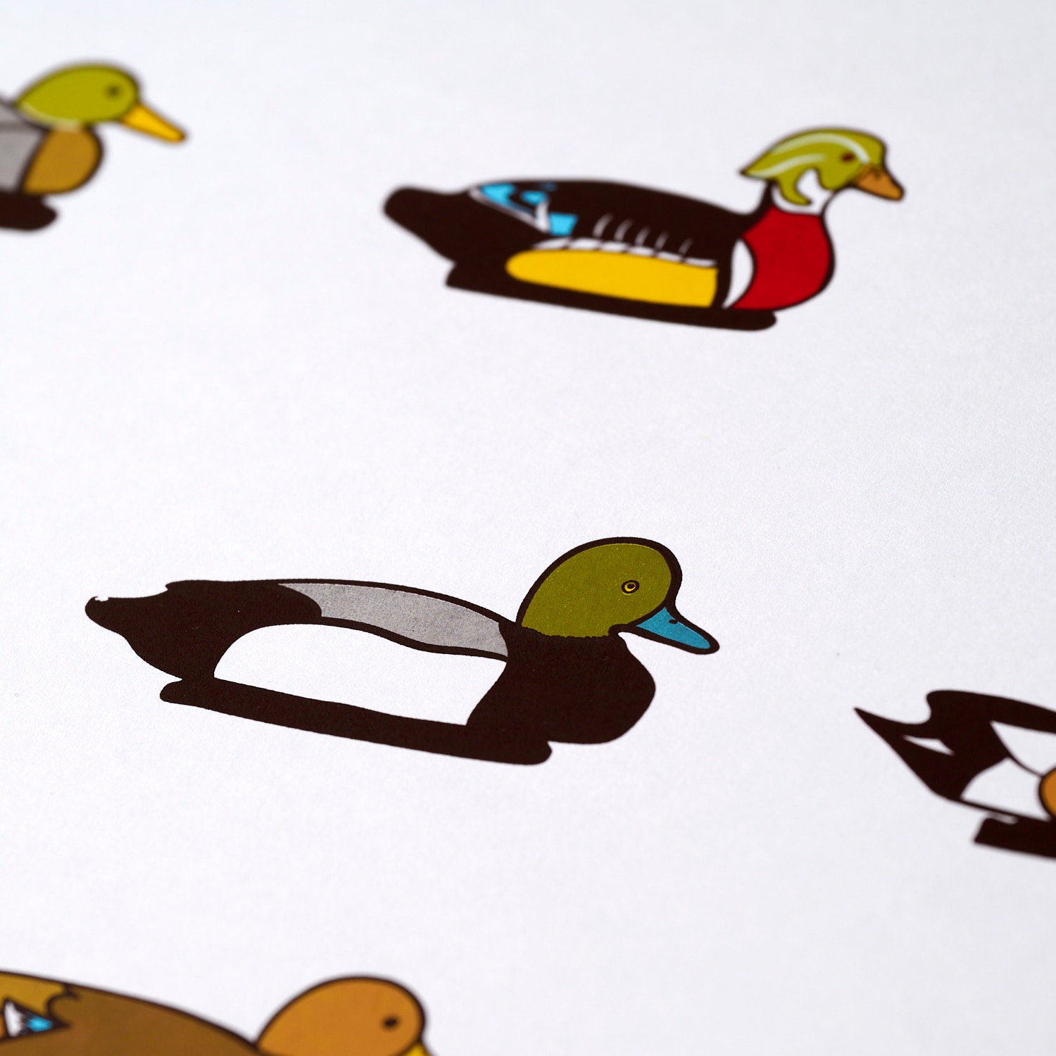 Duck Decoys Screen Print Art - Etsy
