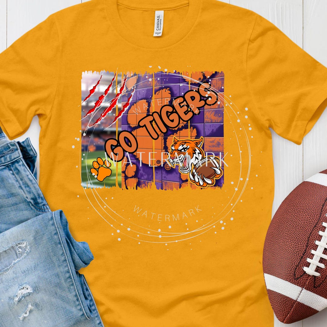 Clemson Tigers PNG Bundle: College Football Sublimation Designs ...