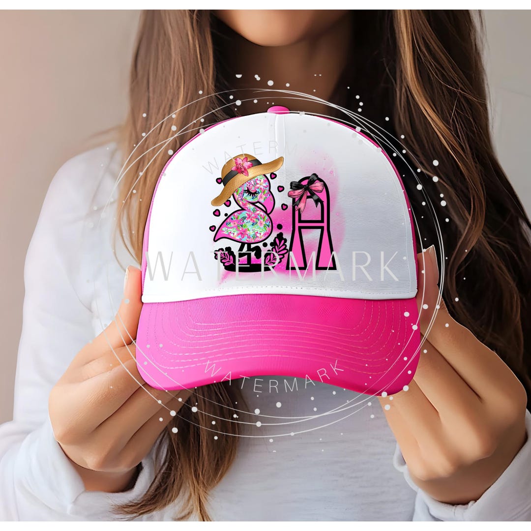 Flamingo Hat Alphabet & Numbers PNG | A-Z 0-9 Alphabet Set | Pink ...