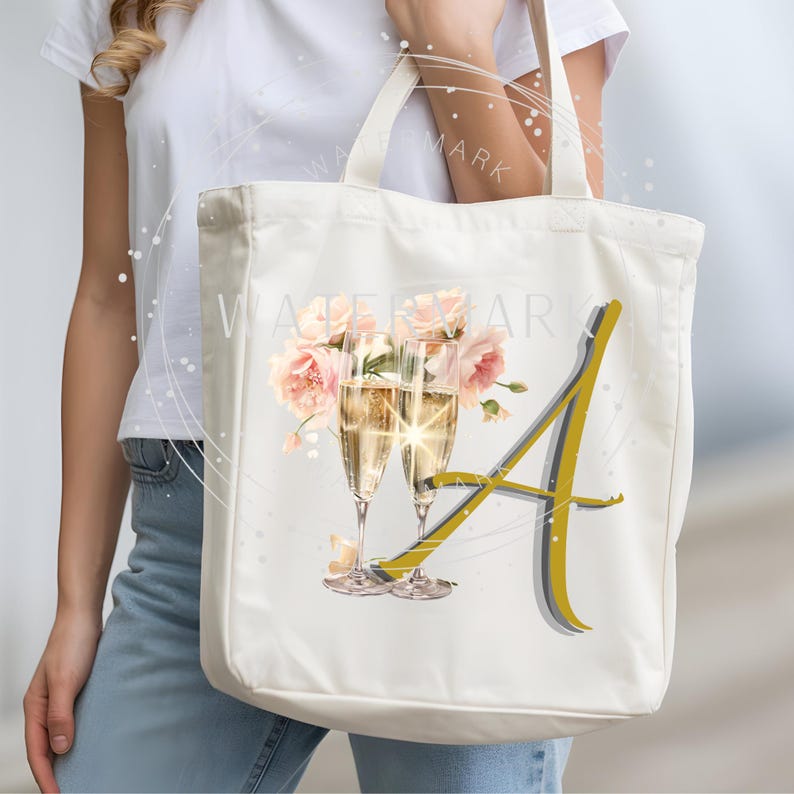 Champagne Wedding Alphabet PNG | Elegant Gold Letters With Flowers ...