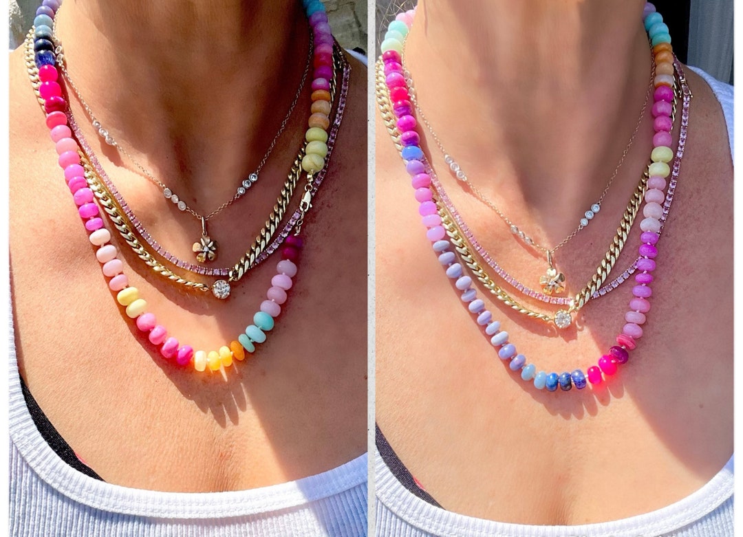 Bliss Gemstone Necklace - Etsy