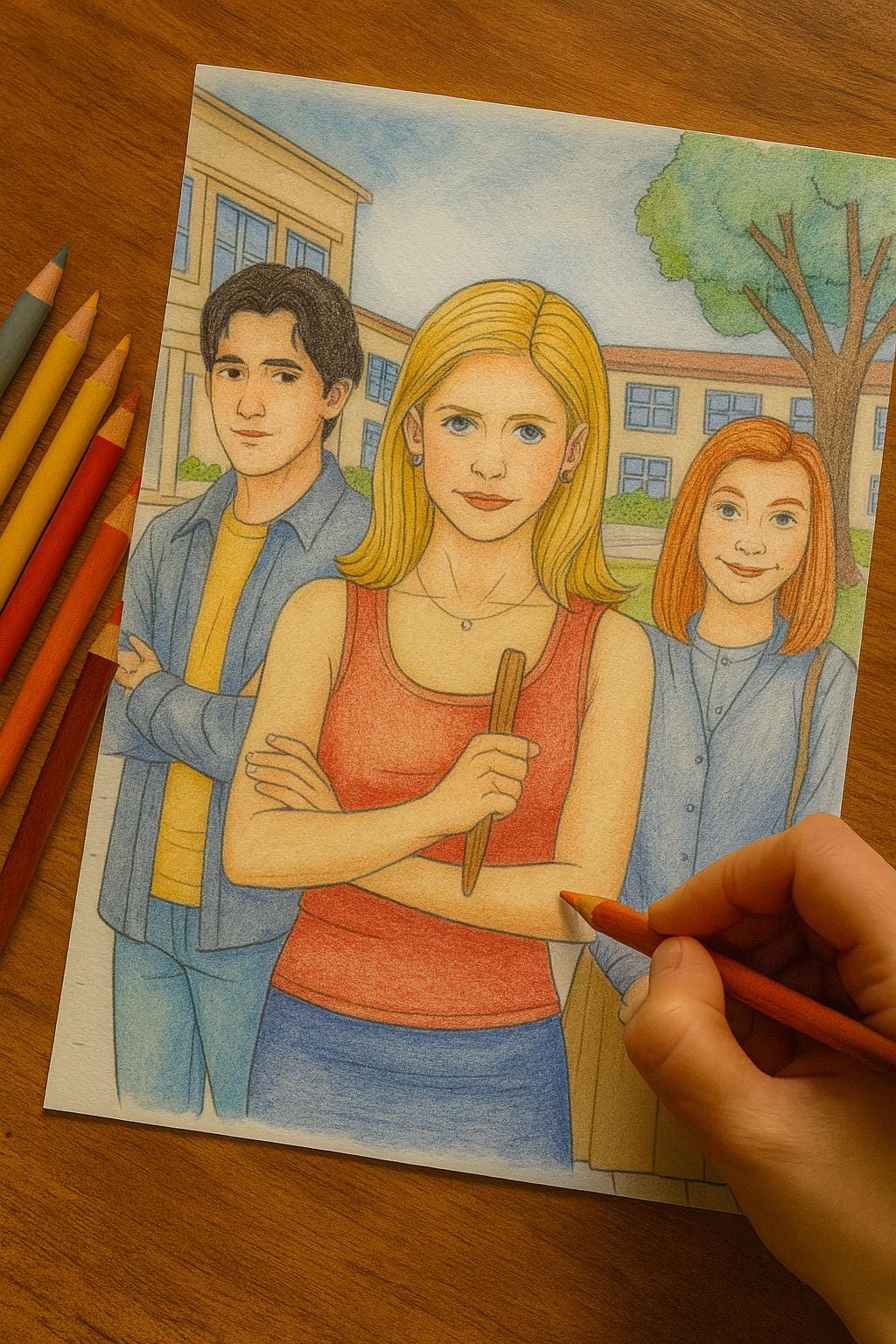 Buffy the Vampire Slayer Coloring Book, 25 Digital Coloring Pages, 90s ...
