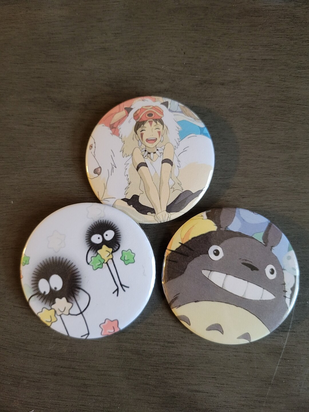 Studio Ghibli Pin Back Buttons - Etsy