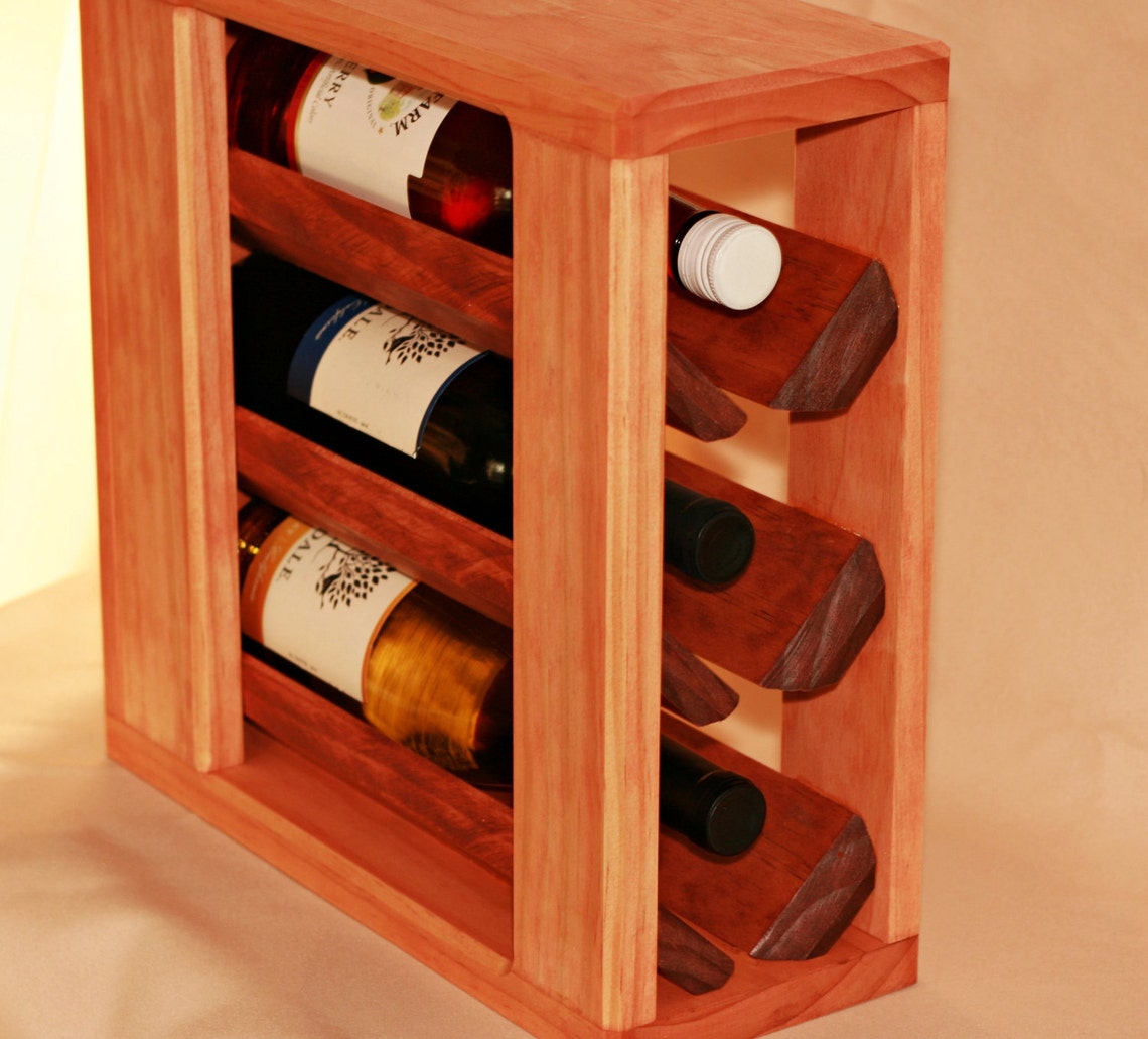 Wine Rack 3-bottle - Etsy