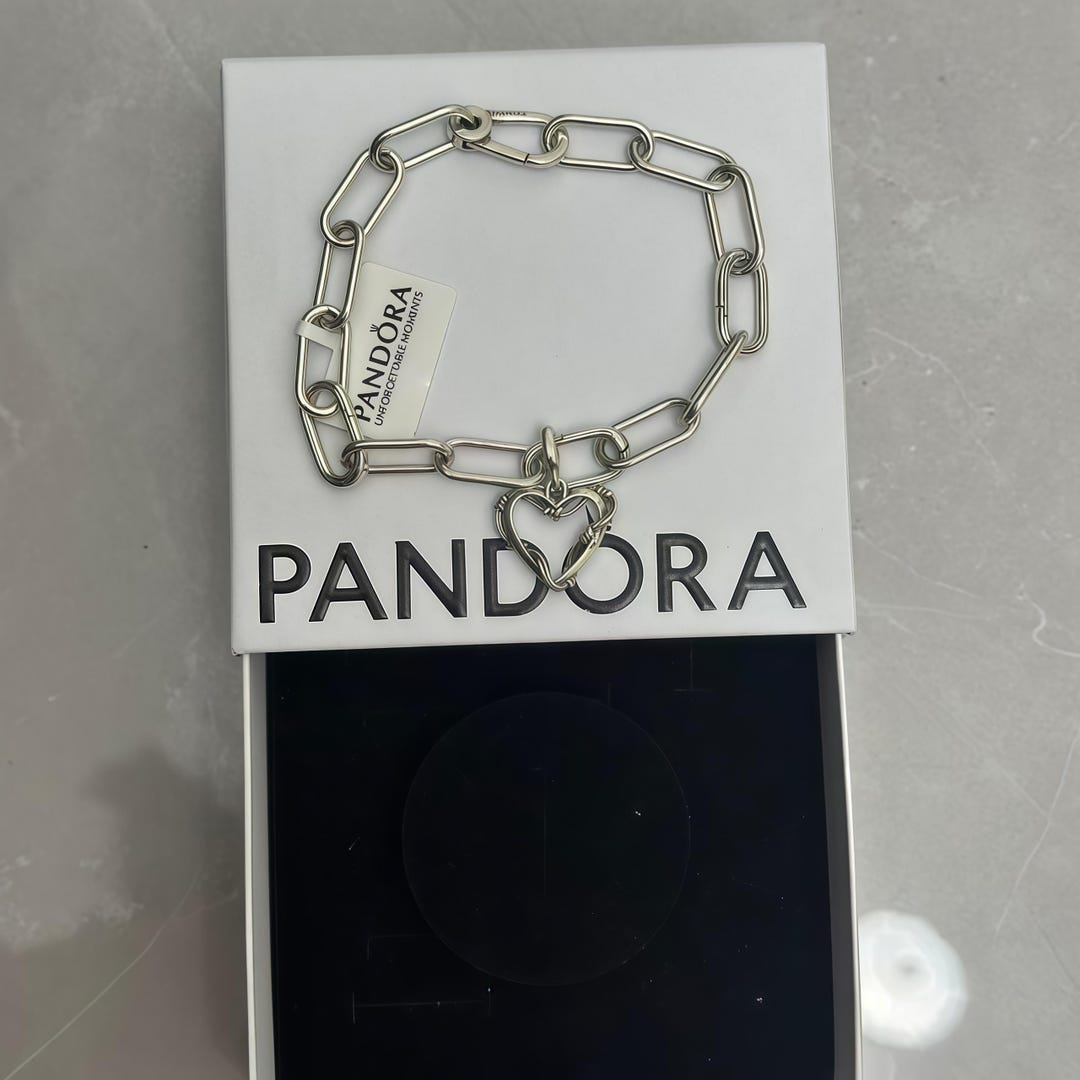 Pandora Silver Chain Bracelet Couple Love Bracelet Commemorative ...