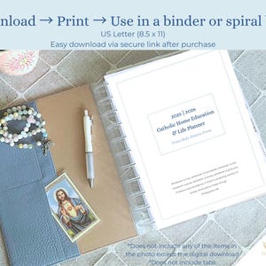 SIMPLE Catholic Homeschool Planner 2025–2026 | Printable PDF ...