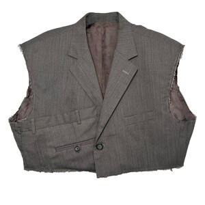 Cropped Vintage Suit Vest - Etsy
