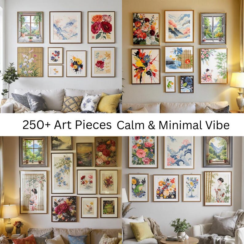 Calm and Minimal Spaces Wall Art Vibe Pack - Etsy