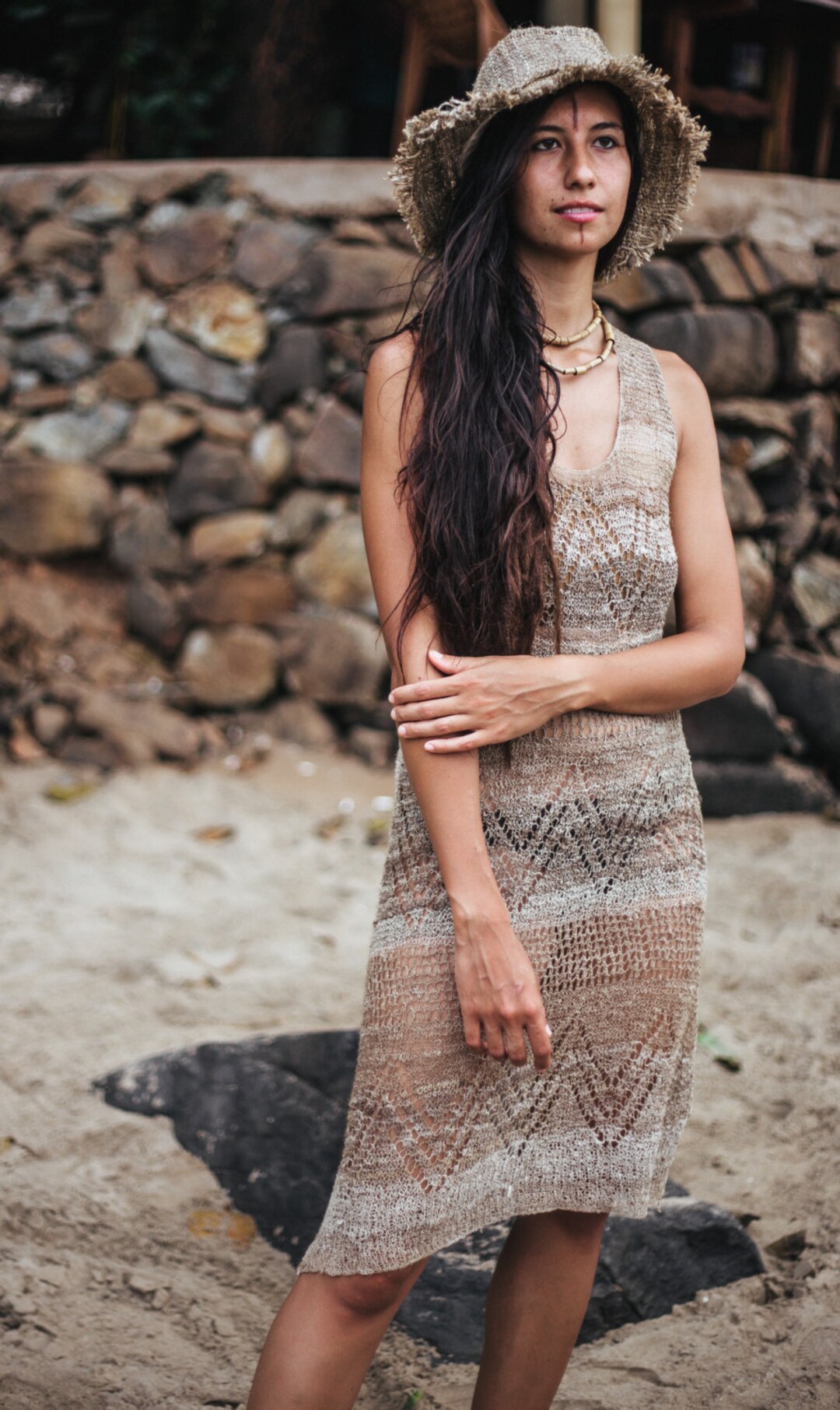 Nettle Yarn Dress Hand-knitted Himalayan Nettle Yarn - Etsy