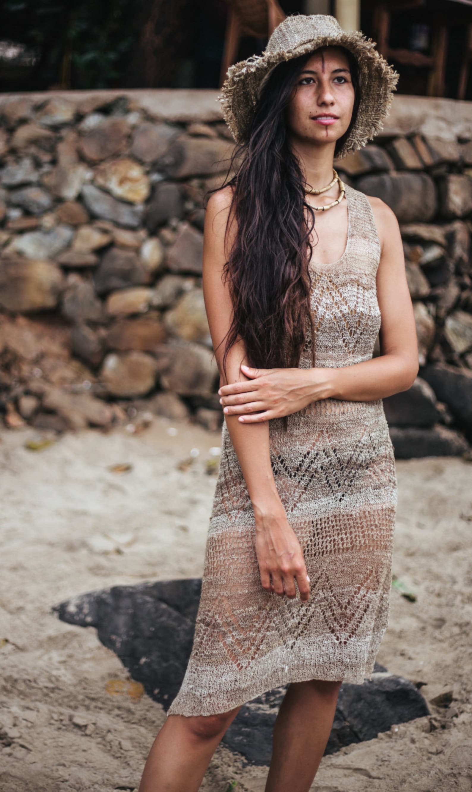 Nettle Yarn Dress Hand-knitted Himalayan Nettle Yarn - Etsy