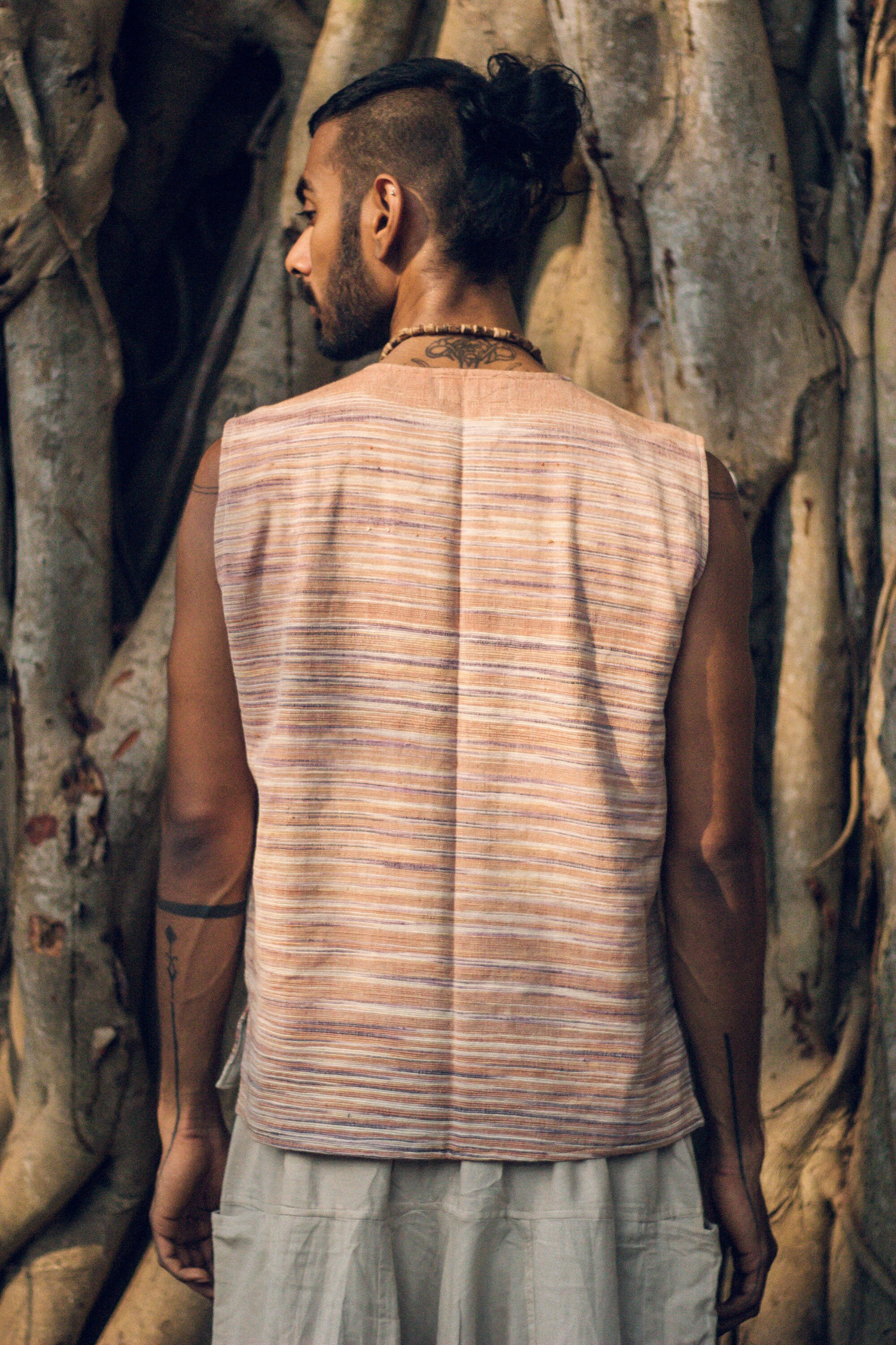 Earthy Khadi Cotton Men Vest - Etsy