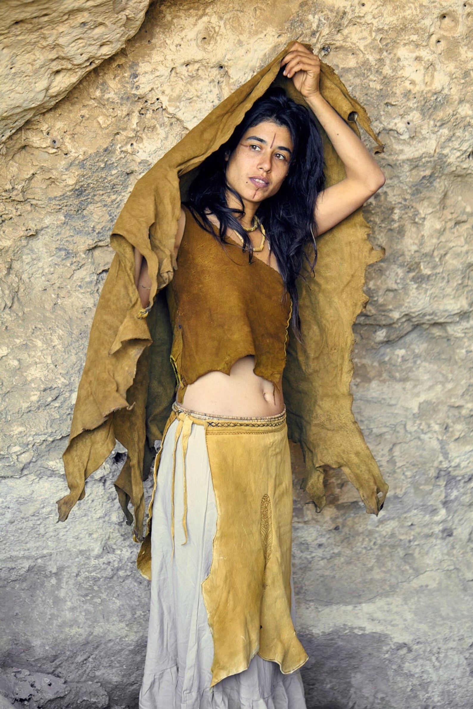 Natural Handmade Deer Hide Panel Skirt ~ - Etsy
