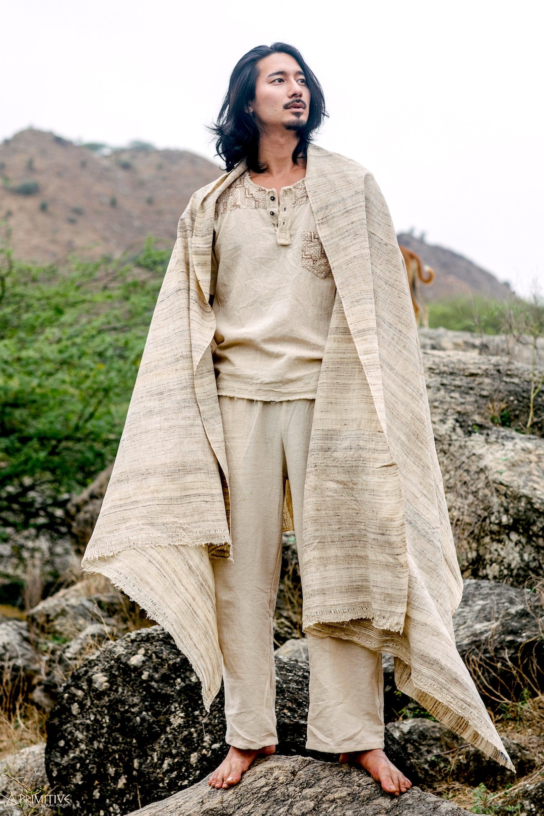 Handwoven Assam Wild Silk Shawl / Throw Blanket - Tribal Handspun Silk ...