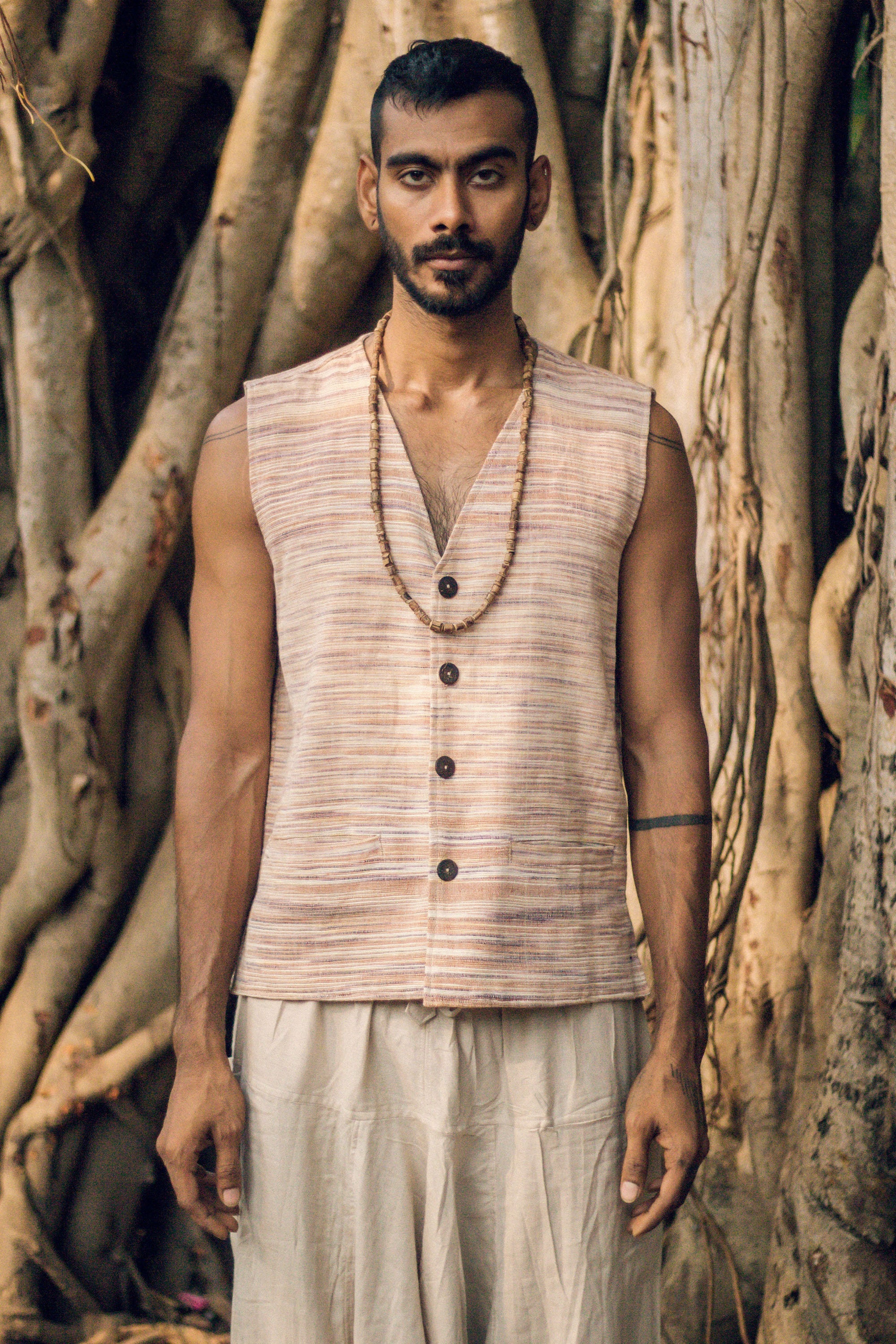 Earthy Khadi Cotton Men Vest - Etsy