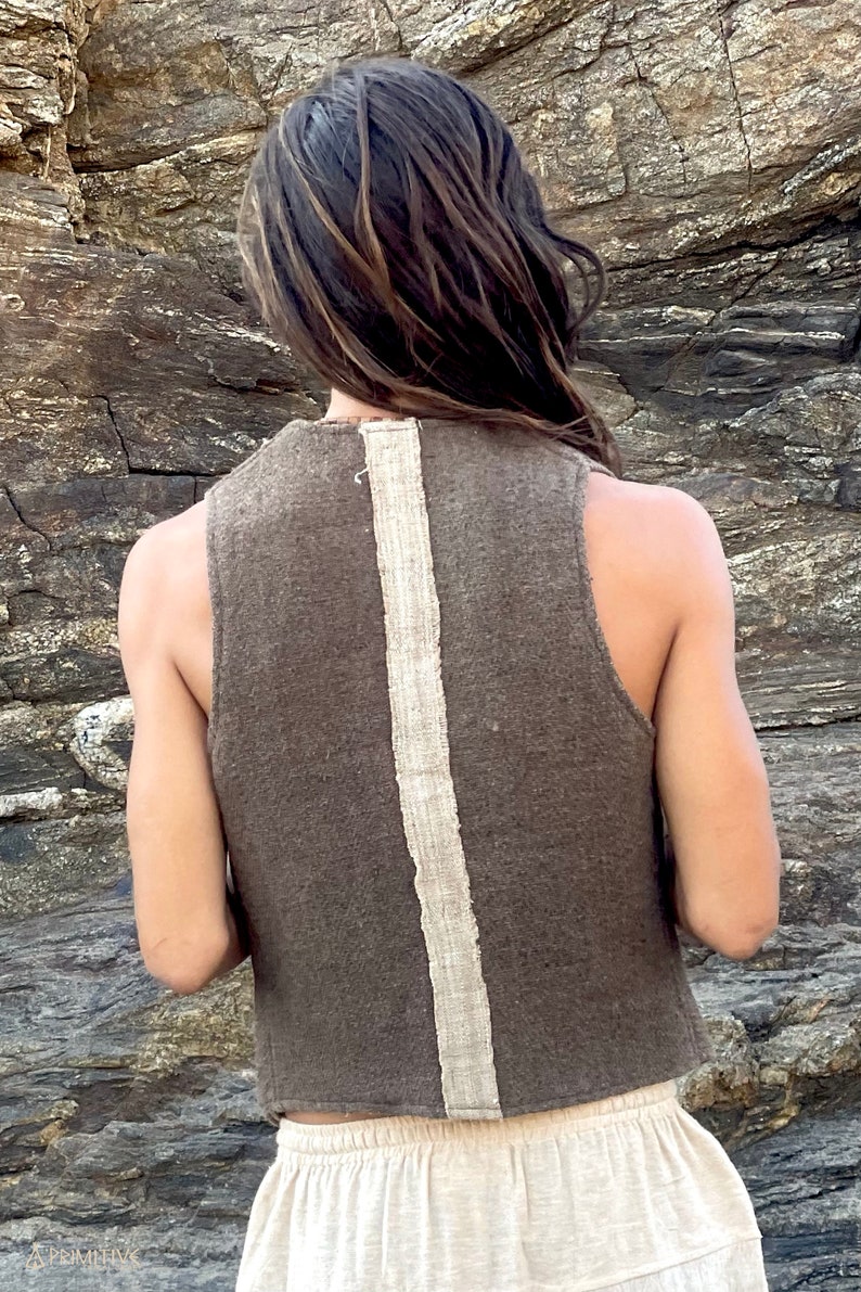 Aguila Outfit Aguila Vest Handwoven Hemp Wool 3/4 Harem - Etsy
