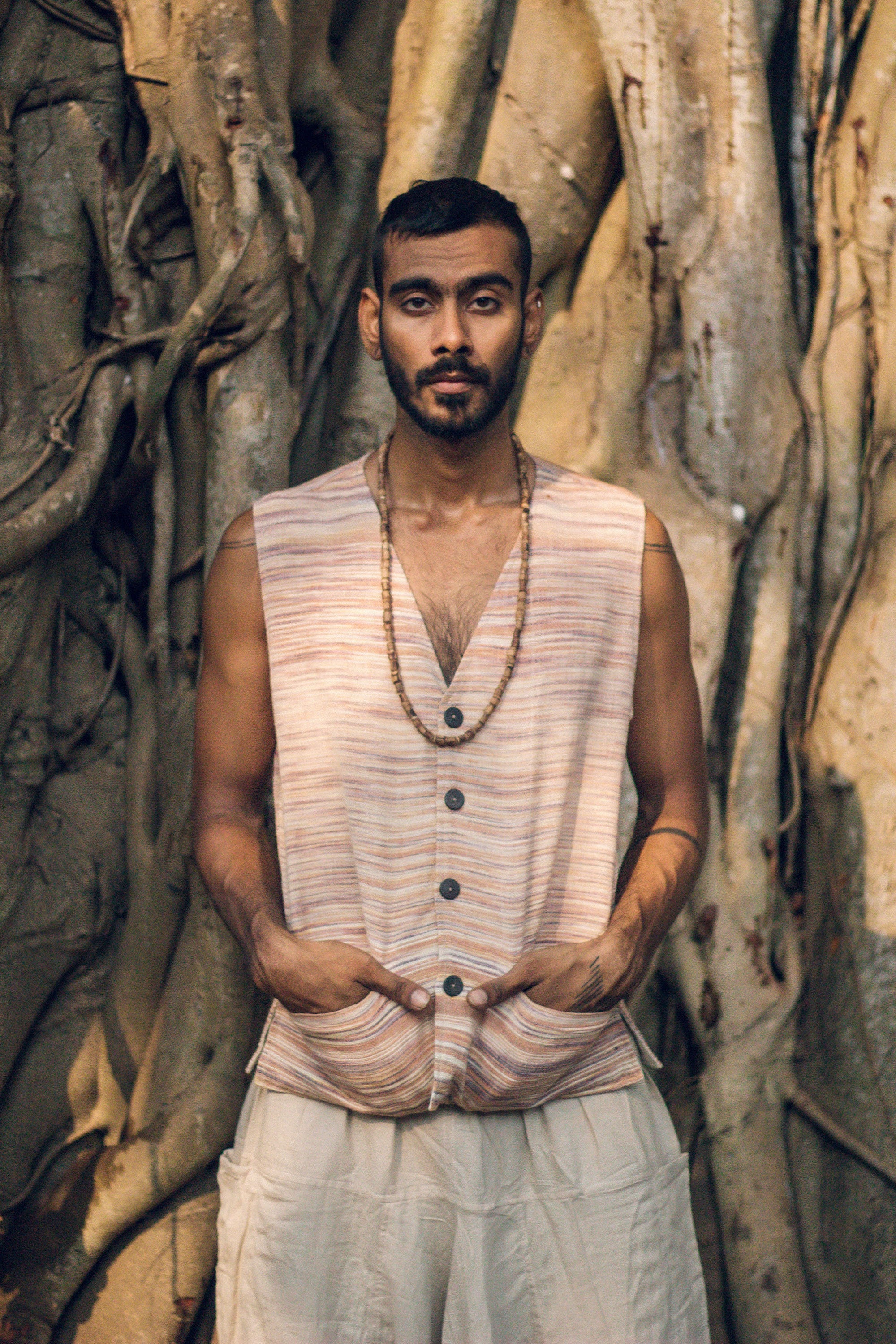 Earthy Khadi Cotton Men Vest - Etsy