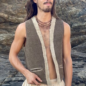 Aguila Outfit Aguila Vest Handwoven Hemp Wool 3/4 Harem - Etsy