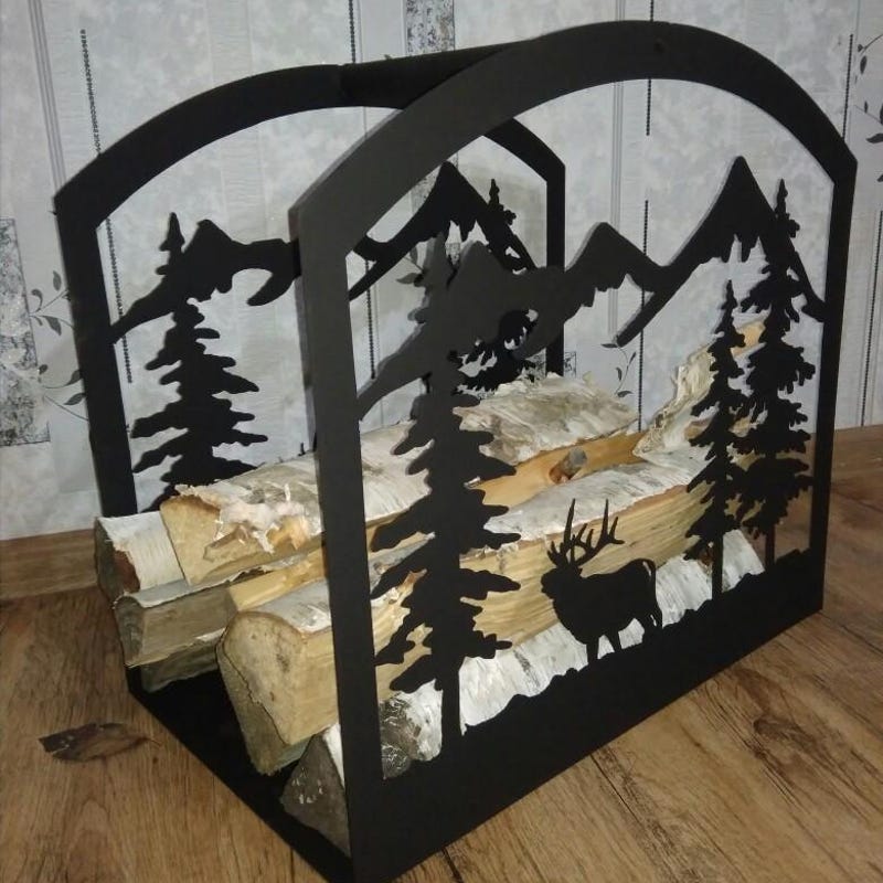 Dxf Files Firewood Holder - Etsy
