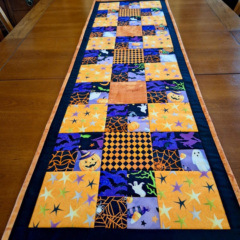 Halloween Patchwork Runner - Etsy