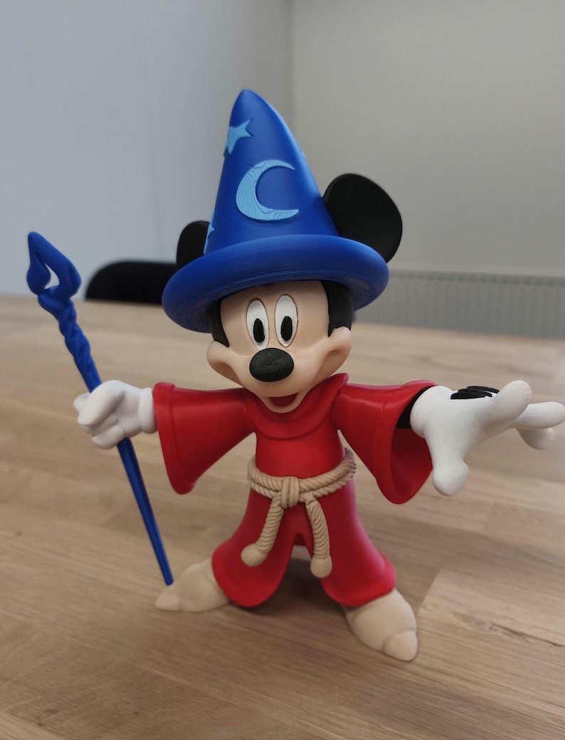 3d Printed Mickey Mouse Fantasia - the Sorcerer - Etsy