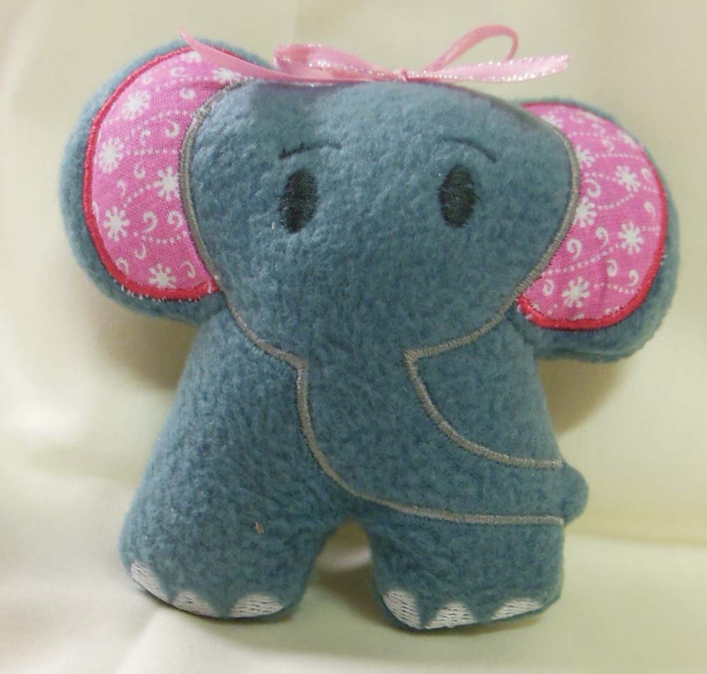 Elephant Stuffie (in the Hoop Project) - Etsy