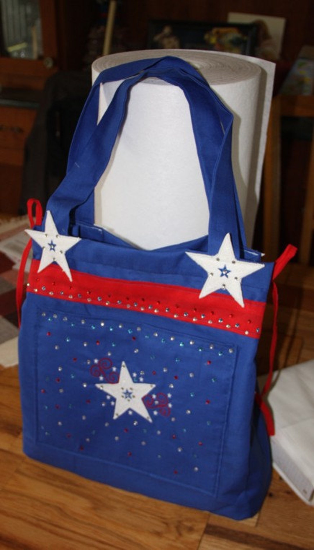 Red White and Blue Star Bag Pattern - Etsy